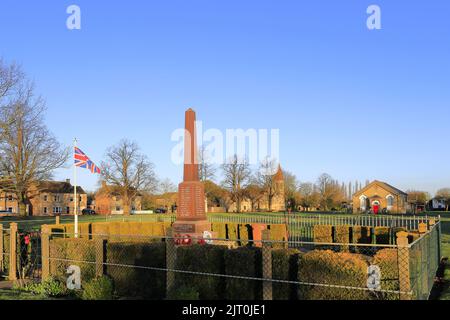 Spring view of Coates village, Cambridgeshire, England, UK Stock Photo ...