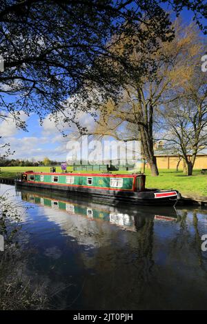 Ashline Lock, Briggate River, Whittlesey, Cambridgeshire, UK Stock ...