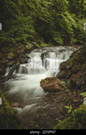 Famous Satiny waterfalls. Breathtaking, untouched nature around the ...