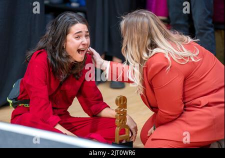 Lara Ricote reacts after winning the Dave's Edinburgh Comedy Best ...