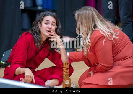 Lara Ricote reacts after winning the Dave's Edinburgh Comedy Best ...