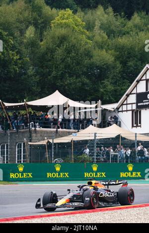 August 27, 2022: Red Bull #1 Max Verstappen from The Netherlands sprays ...