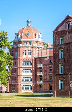 The large domed tower at the rear of the Social Palace of the ...