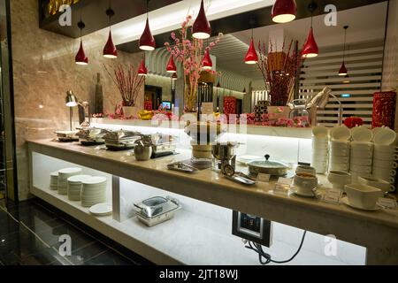 SINGAPORE - CIRCA JANUARY, 2020: smorgasbord served at Mercure ...