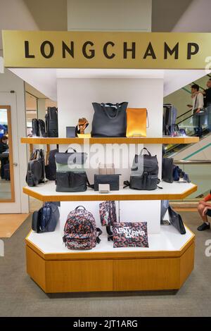SINGAPORE - CIRCA JANUARY, 2020: Longchamp storefront in ION Orchard ...