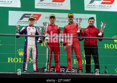 Podium, STANEK Roman (cze), Trident Racing, Dallara F3, portrait during ...