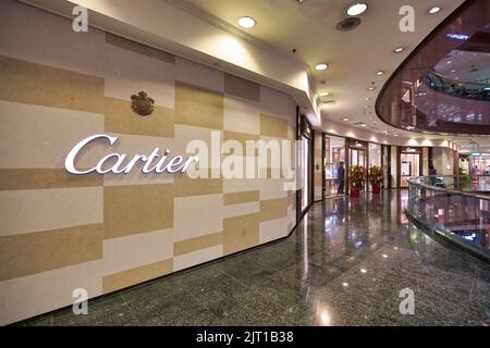 SINGAPORE - CIRCA JANUARY, 2020: Cartier storefront in ION Orchard ...