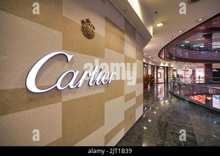 SINGAPORE - CIRCA JANUARY, 2020: Cartier storefront in ION Orchard ...