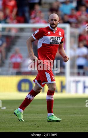 Middlesbrough's Matthew Clarke during the Sky Bet Championship match at ...