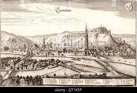 Topographia Bavariae (Merian) b 09-alt 3b Stock Photo - Alamy