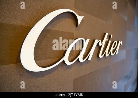 SINGAPORE - CIRCA JANUARY, 2020: Cartier storefront in ION Orchard ...