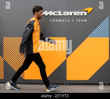 SPA - Daniel Ricciardo (McLaren) in action during qualifying ahead of ...
