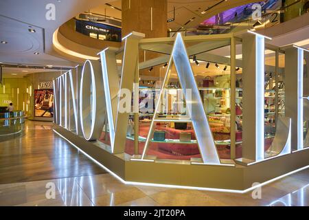 SINGAPORE - CIRCA JANUARY, 2020: Valentino shop in ION Orchard shopping ...