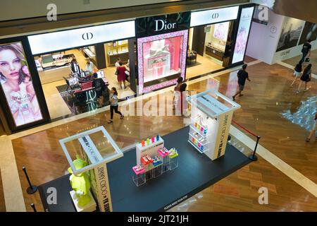 SINGAPORE - JANUARY 20, 2020: Christian Dior storefront in the Shoppes ...