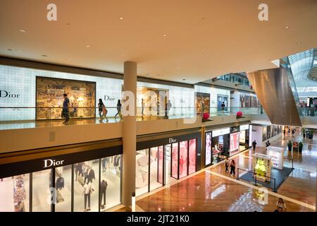 SINGAPORE - JANUARY 20, 2020: Christian Dior storefront in the Shoppes ...