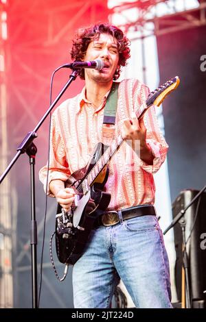 Turin Italy. 26 August 2022. The English band BLACK COUNTRY NEW ROAD ...