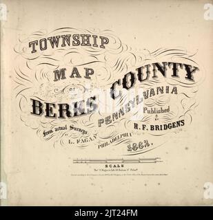 Township map of Berks County, Pennsylvania, from actual surveys Stock ...