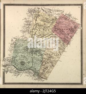 Township map of Berks County, Pennsylvania, from actual surveys Stock ...