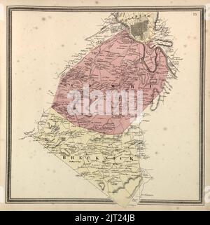 Township map of Berks County, Pennsylvania, from actual surveys Stock ...
