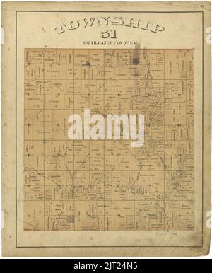 Township plats - (Saline County, Missouri Stock Photo - Alamy