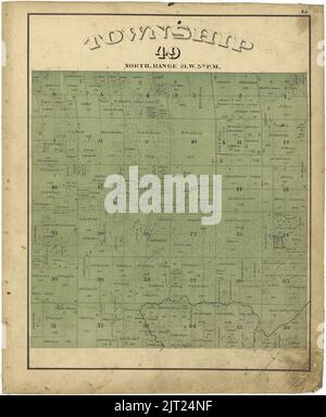 Township plats - (Saline County, Missouri Stock Photo - Alamy