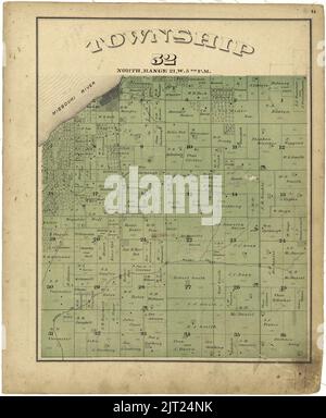 Township plats - (Saline County, Missouri Stock Photo - Alamy