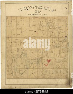 Township plats - (Saline County, Missouri Stock Photo - Alamy