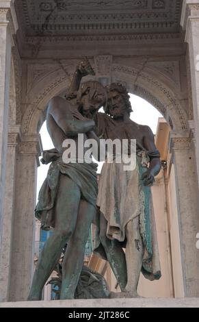 Fountain with Statue of the Baptism of Jesus by John the Baptist , St ...