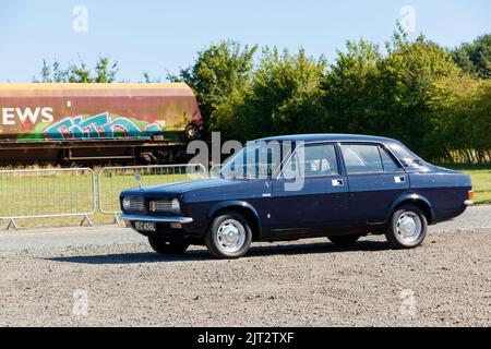 classic vintage dark blue 1973 vintage morris marina car YFC456L at ...