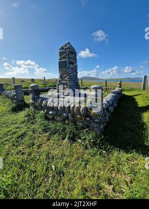 Giant MacAskill monument on Berneray in the Outer Hebrides, Scotland ...