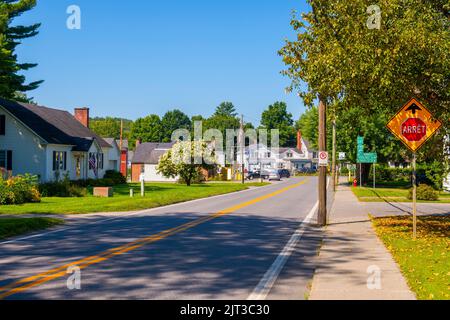Rue Canusa Street is the only part of the Canada USA border runs down ...