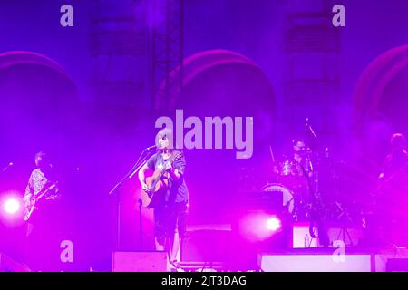 Mantua, Italy. 27th August 2022. The italian singers song writer Carmen ...