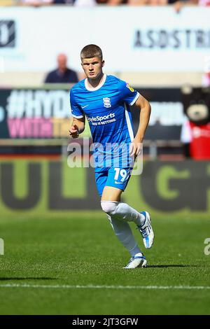 Jordan James #19 of Birmingham City scores his sides fourth goal during ...