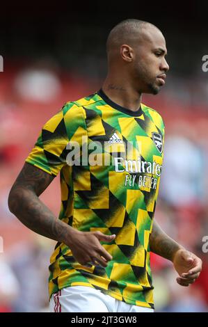 Gabriel #6 of Arsenal during the Premier League match Newcastle United ...