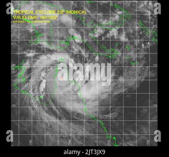 Tropical Cyclone Monica 2006 Stock Photo - Alamy