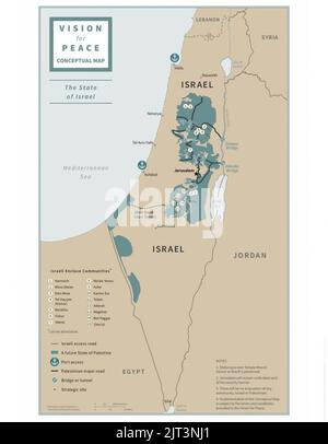 Trump Peace Plan Map Stock Photo - Alamy