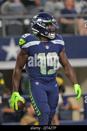 Seattle Seahawks wide receiver Penny Hart (19) on the field before ...