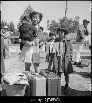 Turlock, California. These children have just arrived at Turlock ...