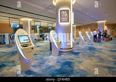 SINGAPORE - CIRCA JANUARY, 2020: the Early Check-in Lounge at Jewel ...