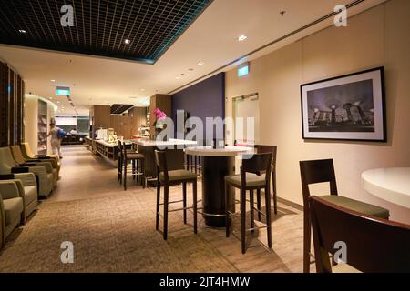 SINGAPORE - CIRCA JANUARY, 2020: Dnata sign as seen in Singapore Changi ...