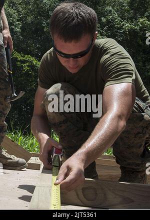 A Marine with 8th Engineer Support Battalion, 2nd Marine Logistics ...
