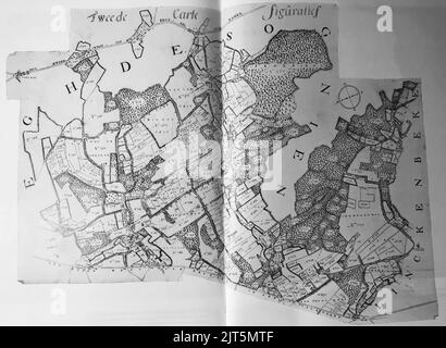 Uccle Map - Charles Everaert - 1741 - 1of2 Stock Photo - Alamy