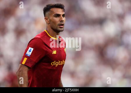 Zeki Celik of AS Roma looks on during the Serie A match beetween ...