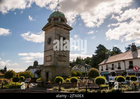 Freestanding Renaissance style three-stage granite Clock Tower the ...