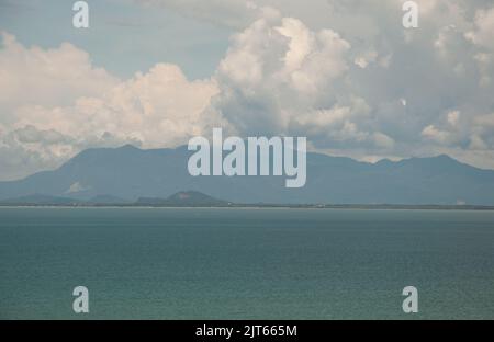 View to Mainland from Penang Island, Malaysia, Asia. View across the ...