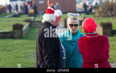 Christmas Day Dip in Felixstowe when in support of charity St Elizabeth ...