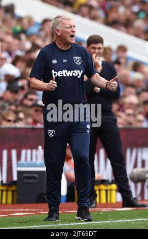Birmingham, England, 28th August 2022. Aston Villa fans arrive for the ...