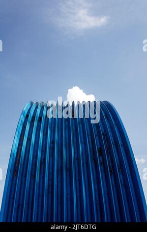 Cross Compound steam engine. India Mill, Darwen, Lancashire Stock Photo ...
