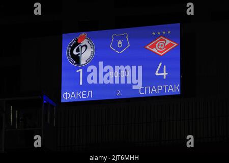 VORONEZH, RUSSIA, AUGUST 27, 2022. The 2022/23 Russian Football Premier ...