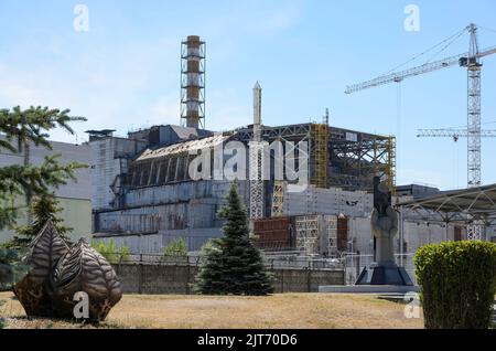 Reactor 4 Of The Prypiat Power Plant That Exploded In 1986 Resulting In